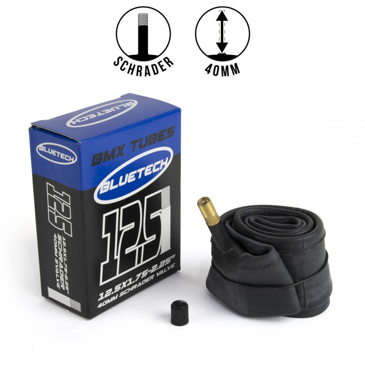 Bluetech Schrader Valve Tube-40mm at J&R Bicycles – J&R Bicycles, Inc.
