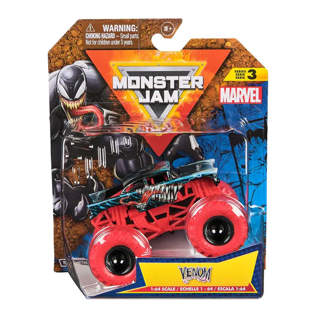 Monster Jam Series 3 1:64 Scale Die-Cast Marvel Monster Truck-Venom – J ...