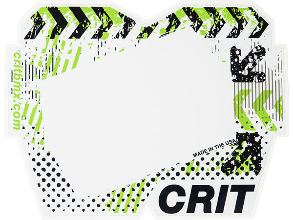 Crit Caution Number Plate at J&R Bicycles — J&R Bicycles, Inc.