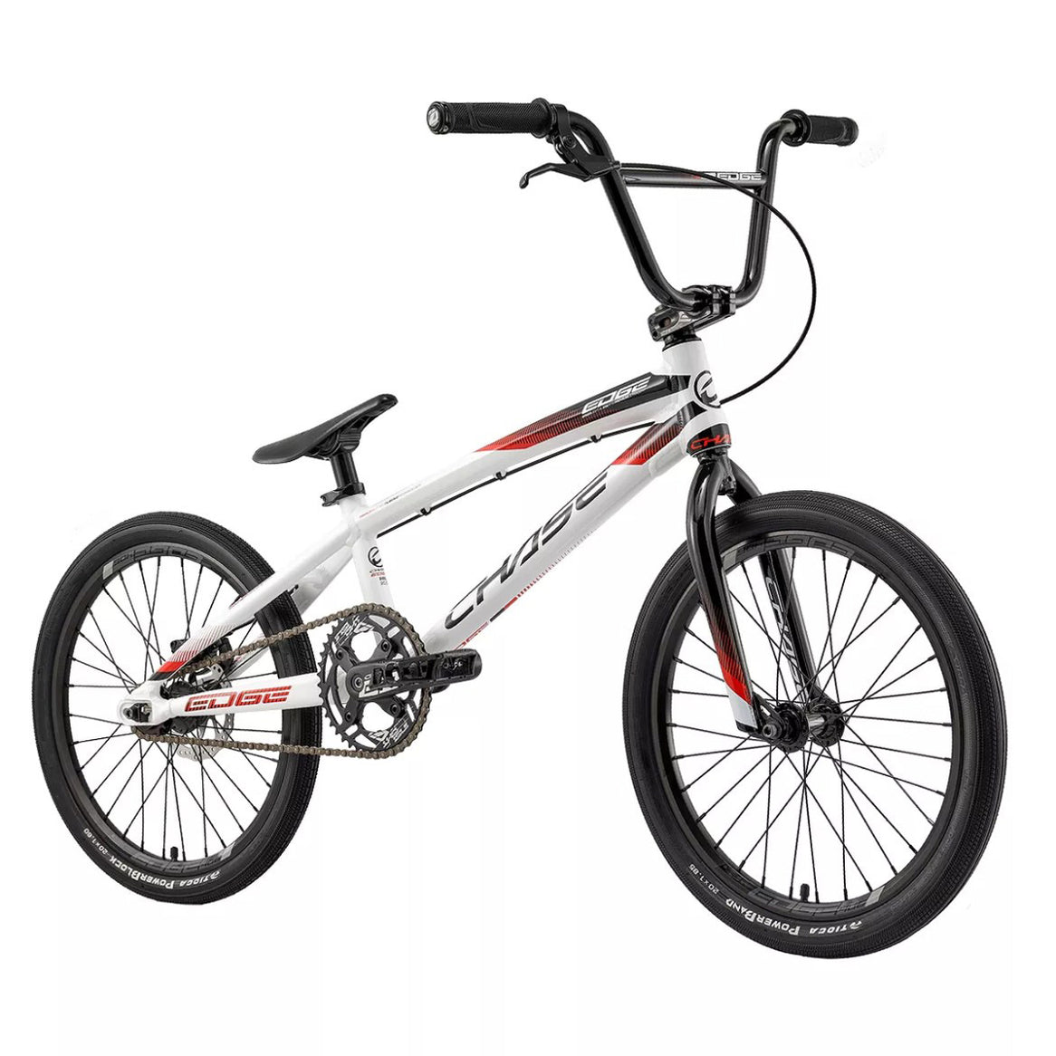 Chase Edge Pro BMX Race Bike-White/Red — J&R Bicycles, Inc.