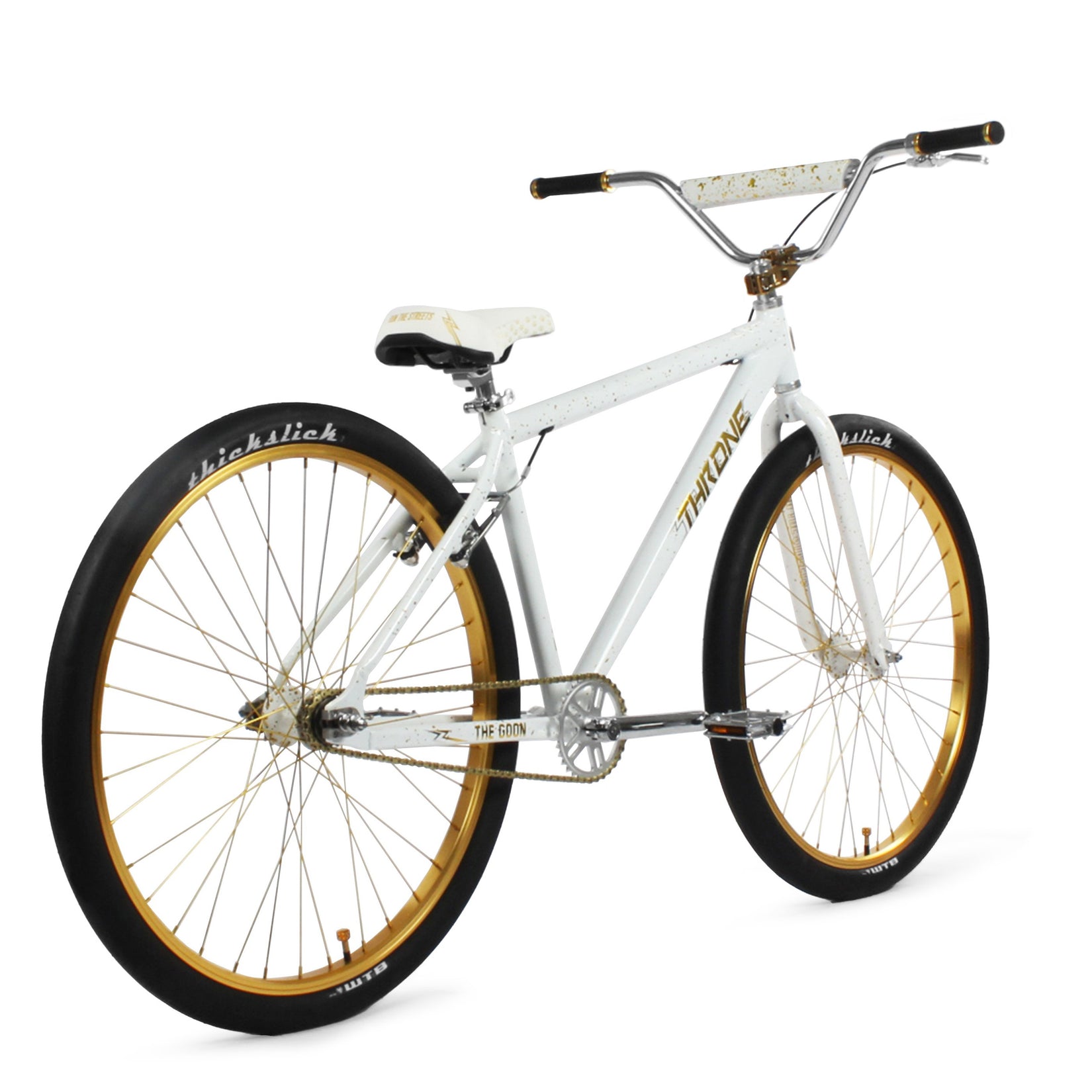 Throne Cycles The Goon 29-inch BMX Freestyle Bike-White Bling — J&R ...